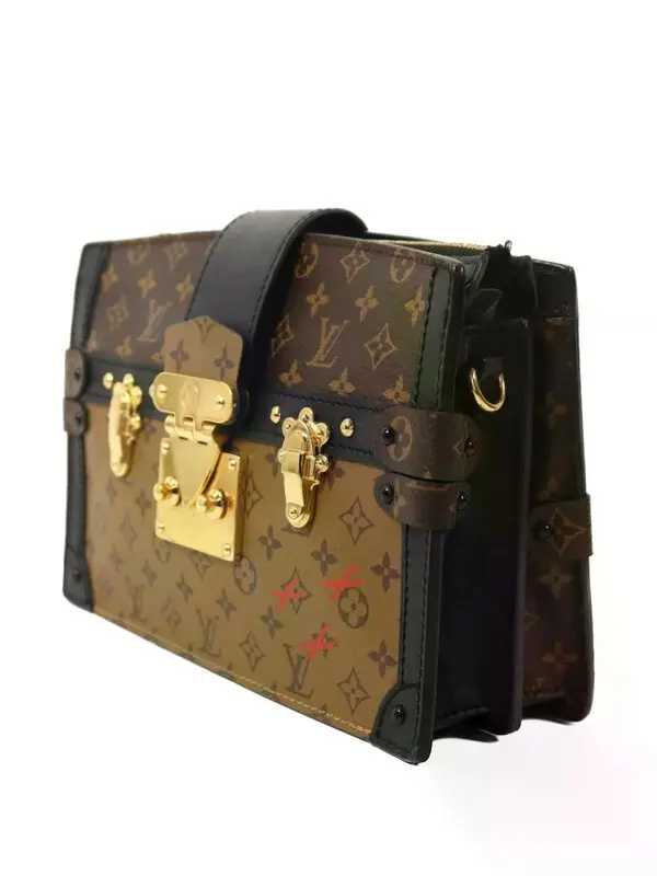LOUIS VUITTON Trunk Monogram Reverse Clutch Bag - Brown
