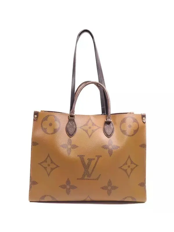 LOUIS VUITTON Monogram Giant Reverse Tote Bag - Brown