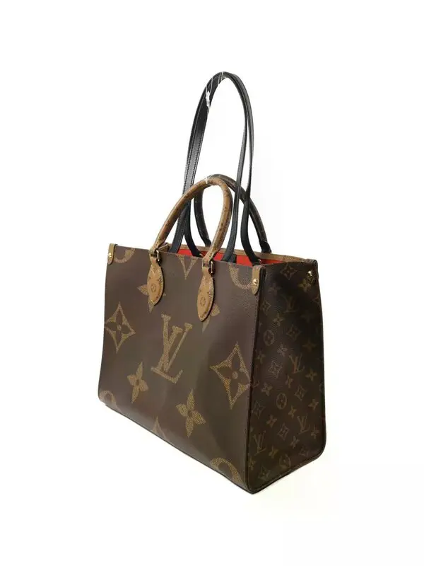 LOUIS VUITTON Giant On The Go Monogram Tote Bag - Brown