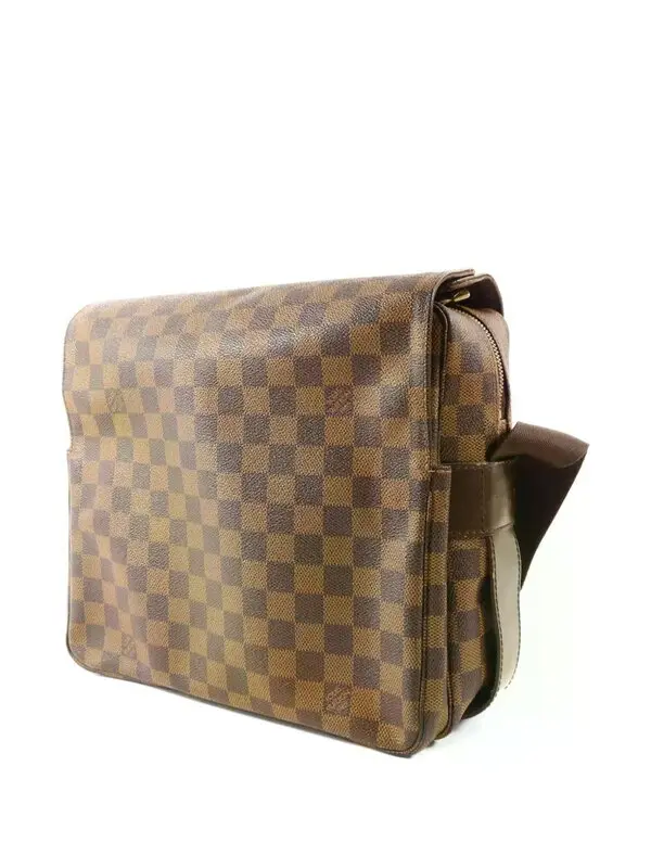 LOUIS VUITTON Naviglio Messenger Bag In Damier Ebene Canvas - Brown