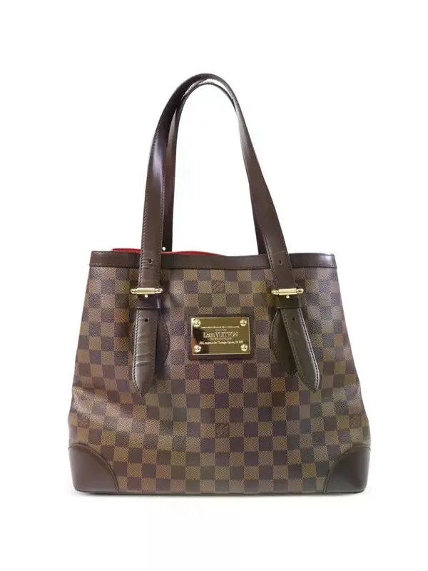 LOUIS VUITTON Damier Ebène Hampstead Tote Bag - Brown