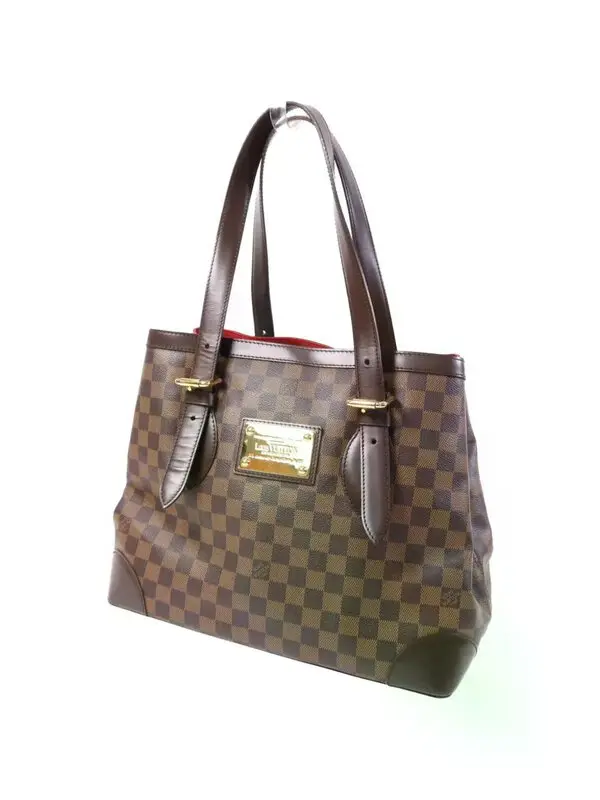 LOUIS VUITTON Damier Ebène Hampstead Tote Bag - Brown