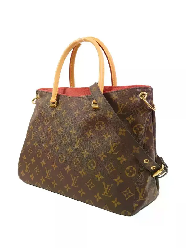 LOUIS VUITTON Monogram Pallas Tote Bag - Brown