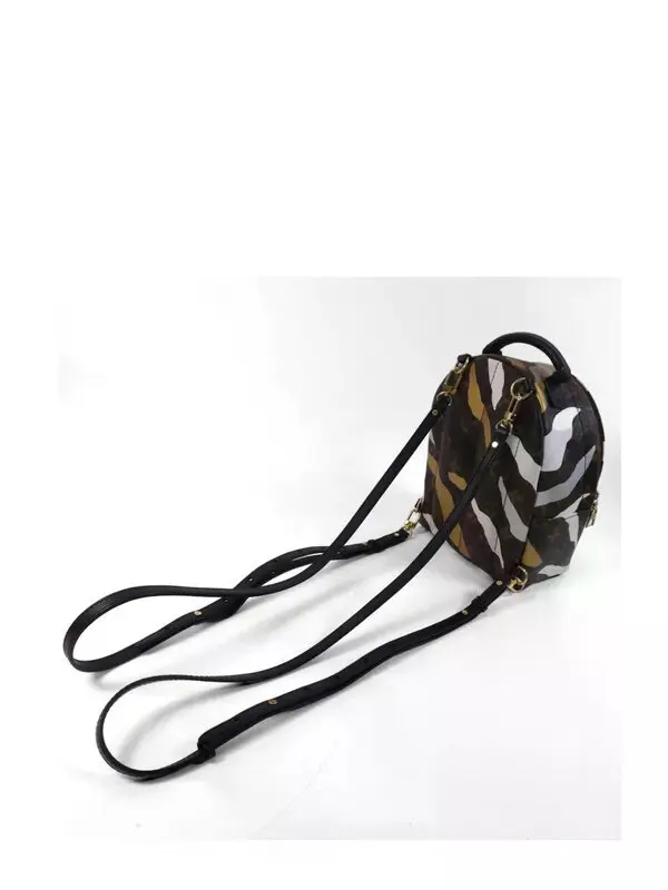 LOUIS VUITTON Palm Springs Monogram Backpack With Tiger Print Details - Brown