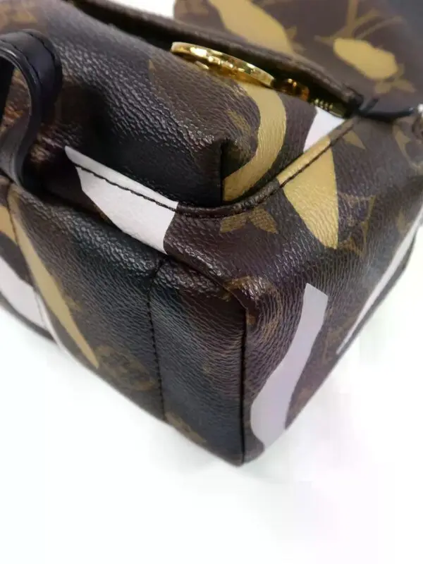 LOUIS VUITTON Palm Springs Monogram Backpack With Tiger Print Details - Brown