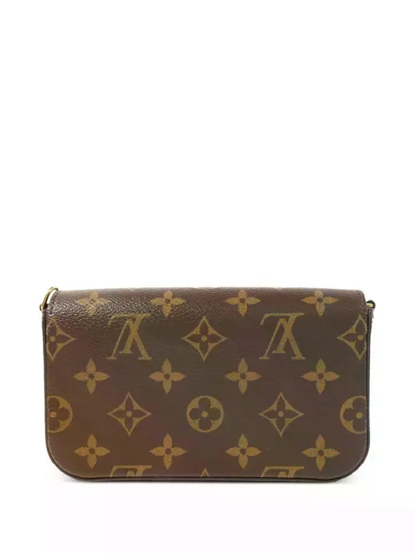 LOUIS VUITTON Felicie Strap & Go Monogram Shoulder Bag - Brown