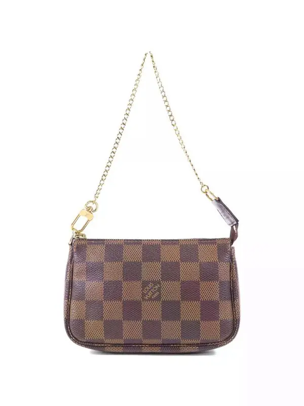 LOUIS VUITTON Mini Pochette Accessories Shoulder Bag - Brown
