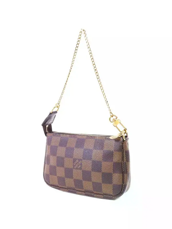 LOUIS VUITTON Mini Pochette Accessories Shoulder Bag - Brown