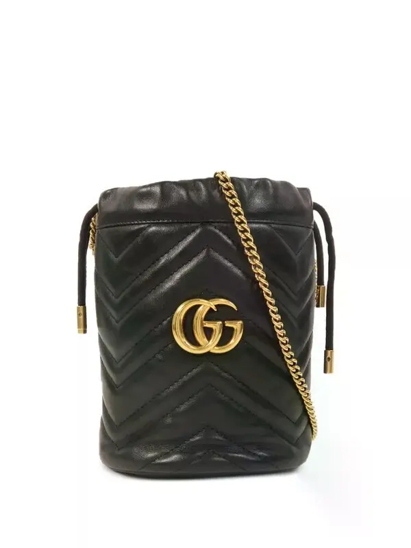 Gucci Mini Gg Marmont Bucket Bag - Black