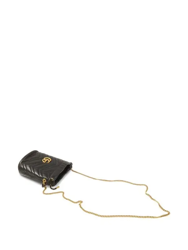 Gucci Mini Gg Marmont Bucket Bag - Black