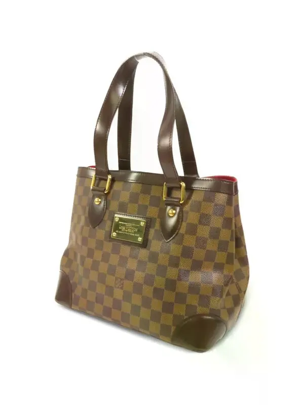LOUIS VUITTON Damier Ebene Canvas Pm Hampstead Tote Bag - Brown
