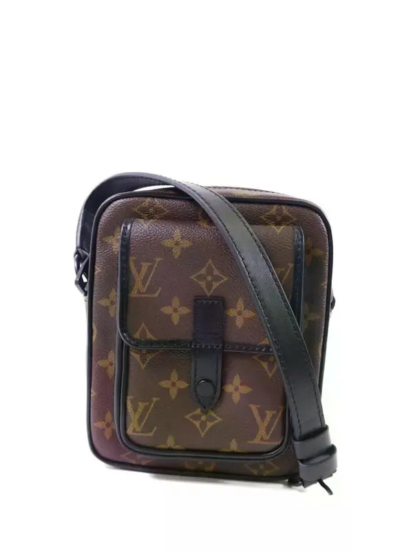 LOUIS VUITTON Monogram Macassar Christopher Crossbody Bag