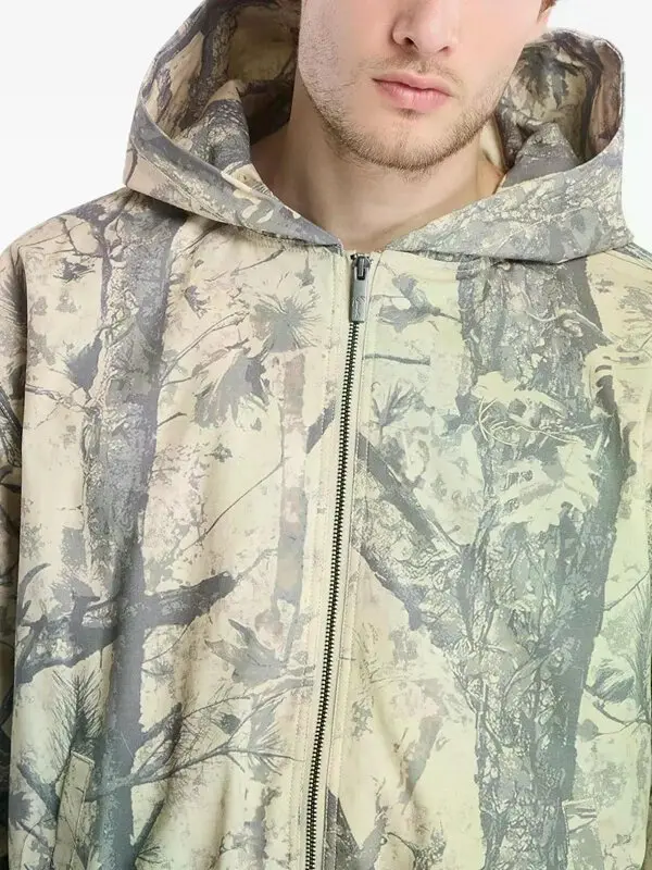 KARL KANI Signature Wood Camo Zip-up Jacket