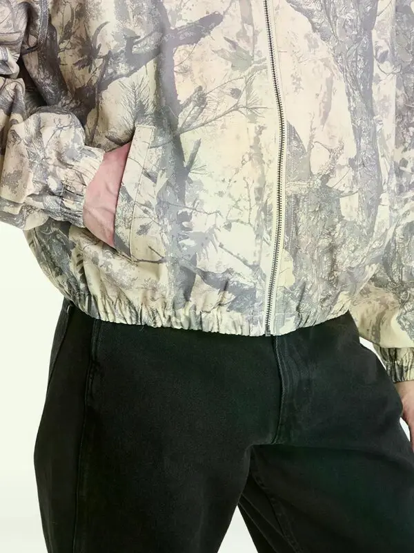 KARL KANI Signature Wood Camo Zip-up Jacket