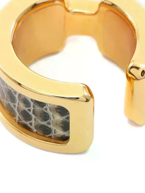 Hermès 2020 Olymp Pm Ear Cuff With -tone And Leather Detail