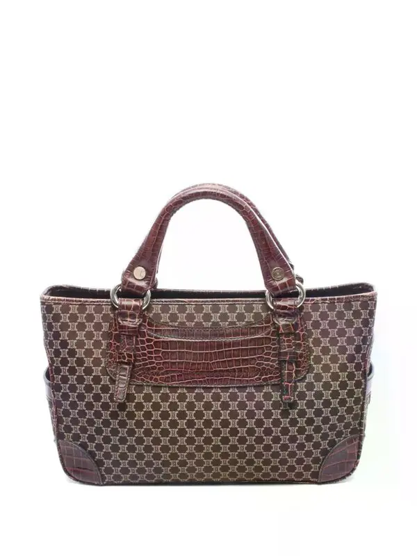 Celine 2000s Boogie Macadam Tote Bag - Brown