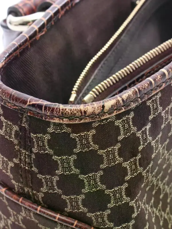 Celine 2000s Boogie Macadam Tote Bag - Brown