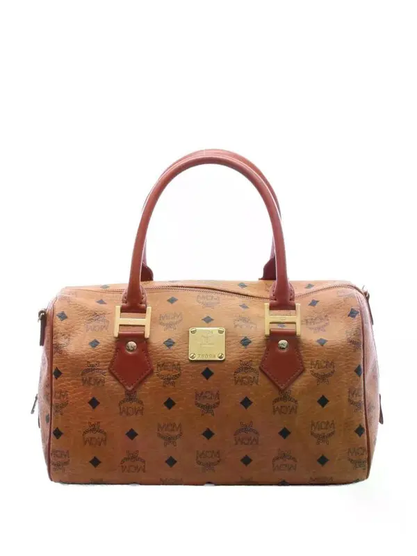 Mcm 00s Visetos Boston Bag