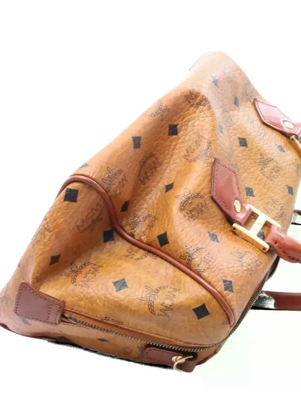 Mcm 00s Visetos Boston Bag