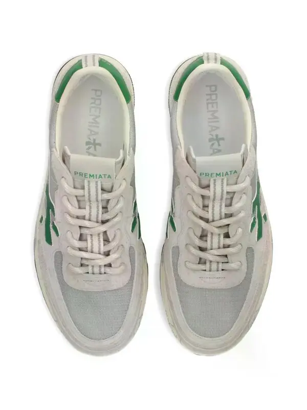 Premiata Logo Patch Panelled Lace-up Sneakers