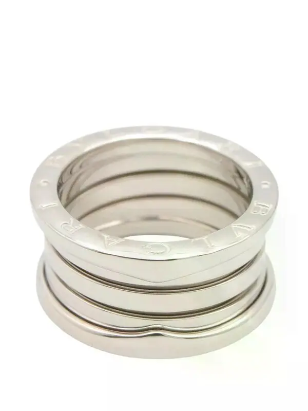 BVLGARI 18k White Gold B.zero1 Ring - Silver
