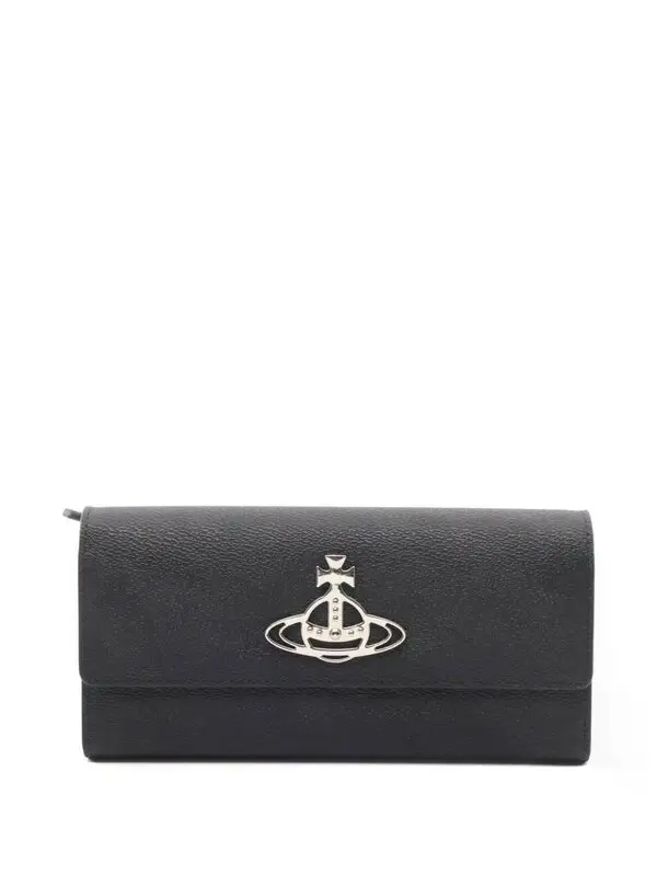VIVIENNE WESTWOOD Annie Bi-fold Long Wallet - Black