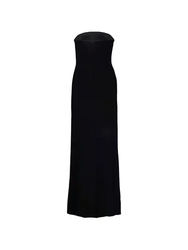 Jenny Packham Strapless Fitted Waist Dress - Black