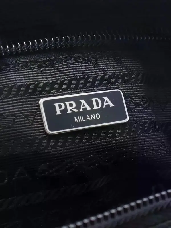 Prada Re-nylon Logo Plaque Pouch