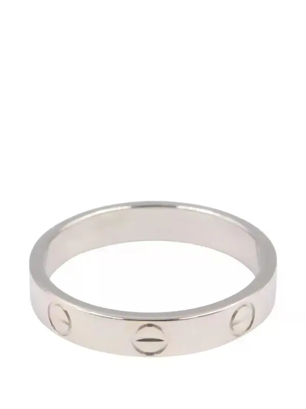 Cartier Tone Love Motif Ring - Silver
