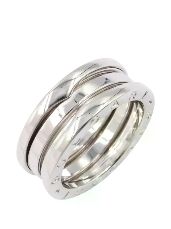 BVLGARI B.zero1 Three-band Ring In 18k White Gold - Silver