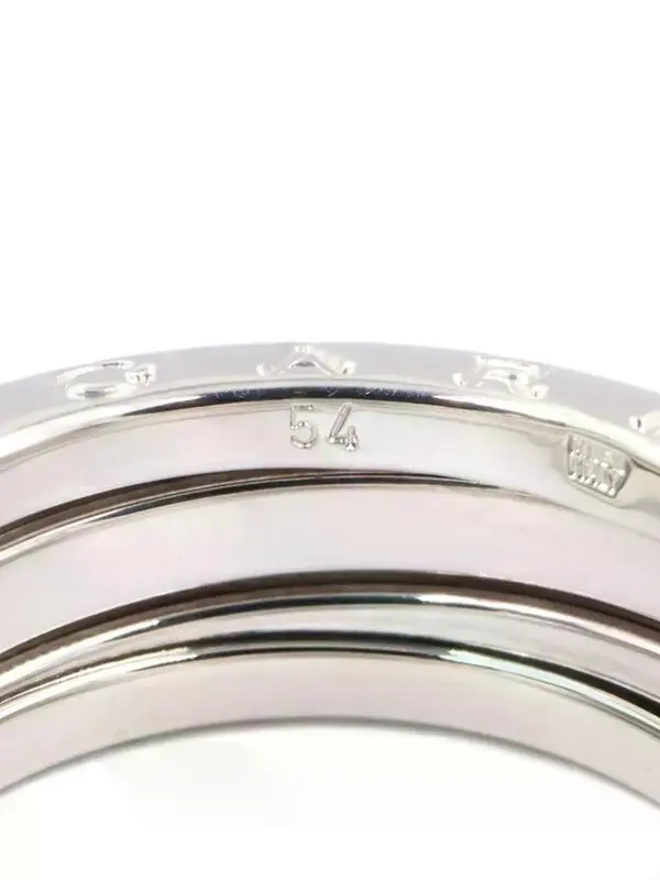 BVLGARI B.zero1 Three-band Ring In 18k White Gold - Silver