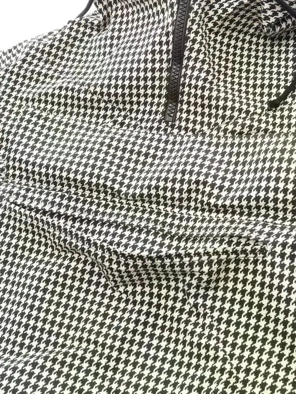 Dior Houndstooth Drawstring Hooded Jacket