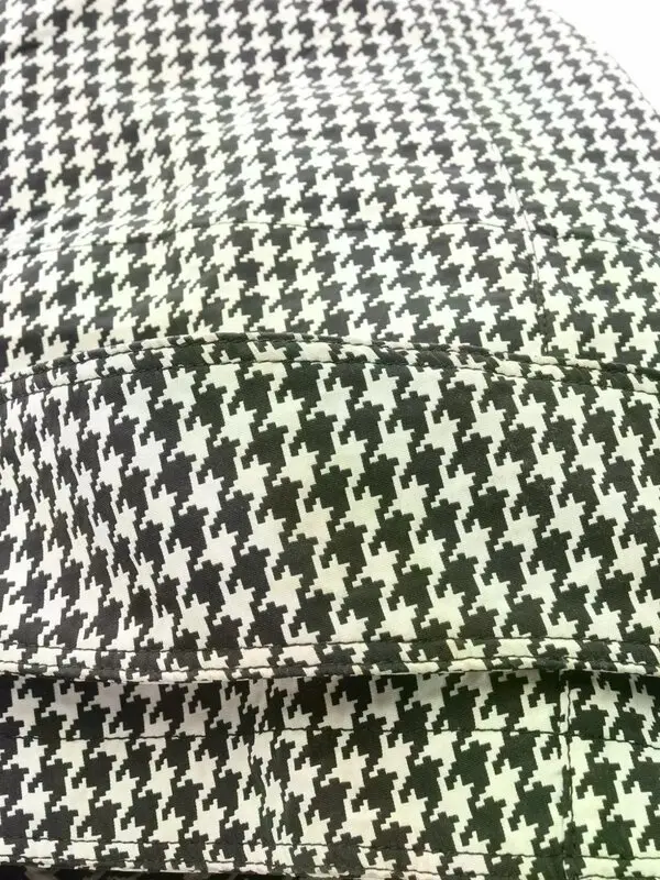 Dior Houndstooth Drawstring Hooded Jacket