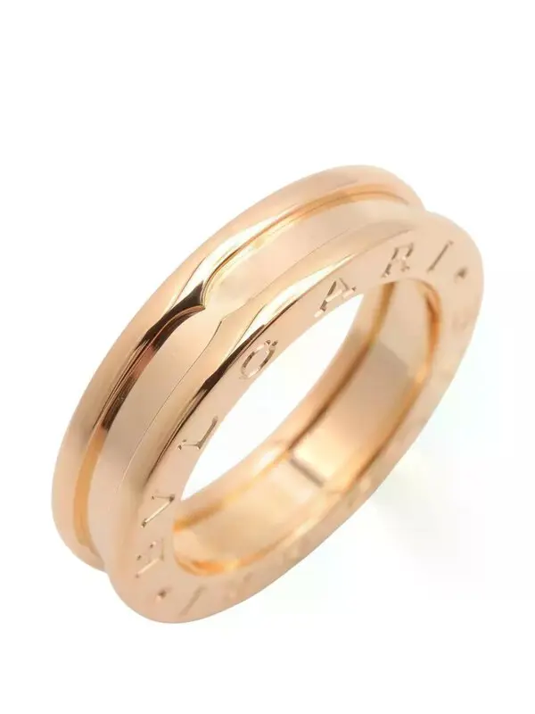BVLGARI 18k Rose Gold B.zero1 Band Ring - Pink