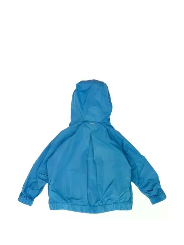 Max Mara Hooded Box-pleat Jacket - Blue