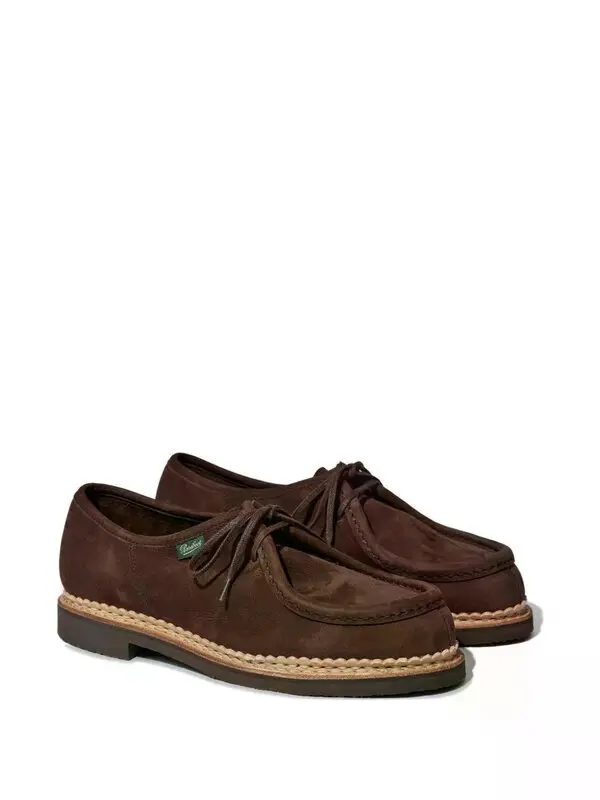 Paraboot Michael Lace-up Loafers In Nubuck Calf Leather