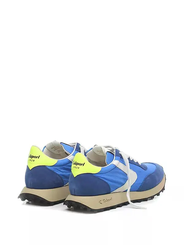VALSPORT Heritage Suede-panelled Low-top Sneakers - Blue