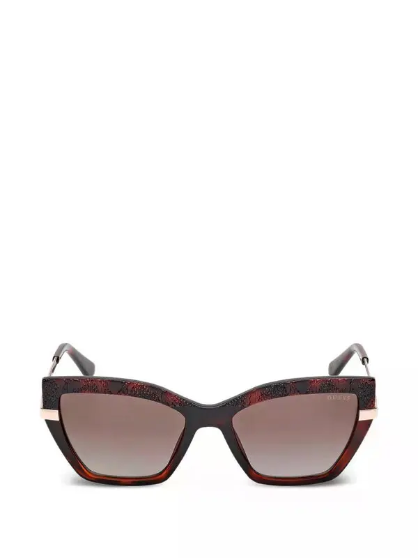 Guess Tortoiseshell Effect Cat-eye Sunglasses - Brown
