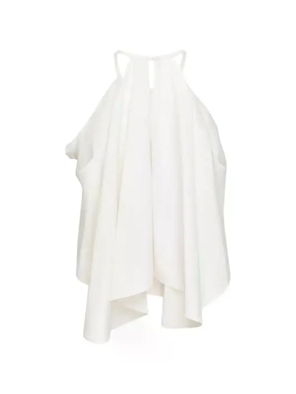 CLUB21 COLLECTION Tiered Asymmetric Halter Neck Top