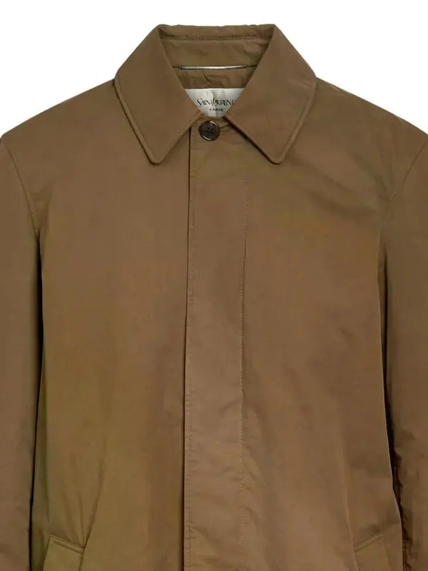Saint Laurent Padded Single Breasted Coat