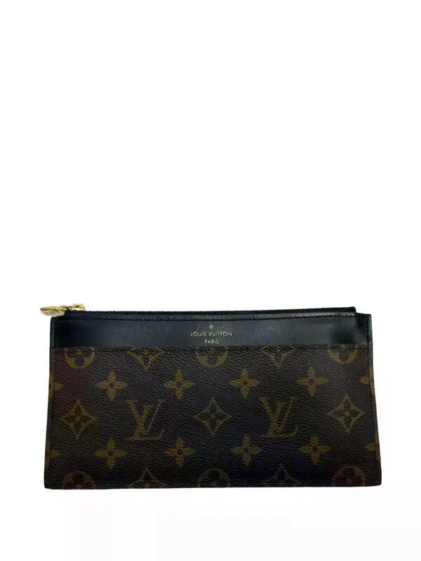 LOUIS VUITTON Monogram Canvas Slim Purse - Brown
