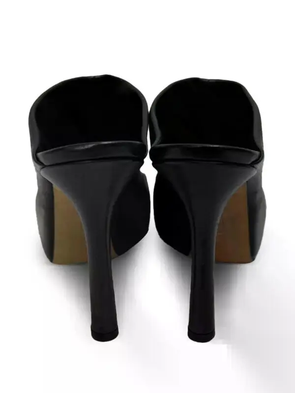 Bottega Veneta Leather Platform Stiletto Mules