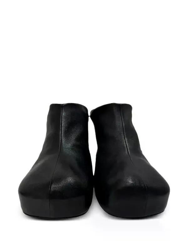 Bottega Veneta Leather Platform Stiletto Mules