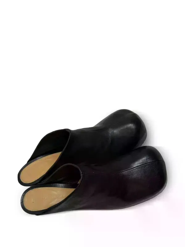 Bottega Veneta Leather Platform Stiletto Mules