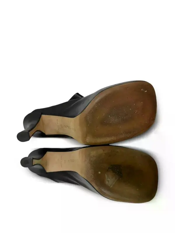 Bottega Veneta Leather Platform Stiletto Mules