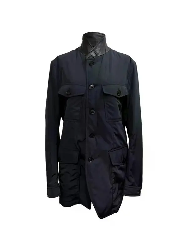 TOM FORD Techno Ottoman Jacket With Leather Trim