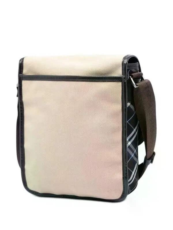 Burberry Nova Check Trimmed Canvas Crossbody Bag