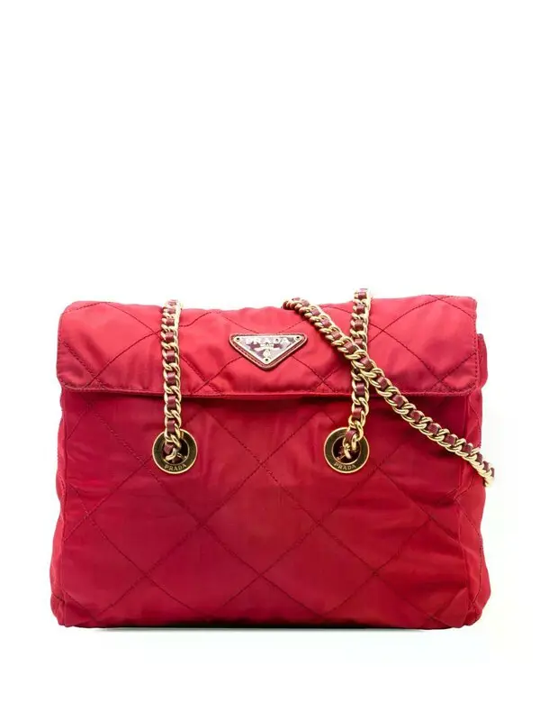 Prada Impuntu Tessuto Chain Shoulder Bag