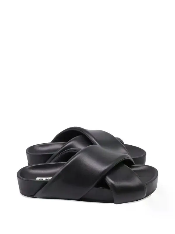 JIL SANDER Padded Cross-strap Flat Sandals