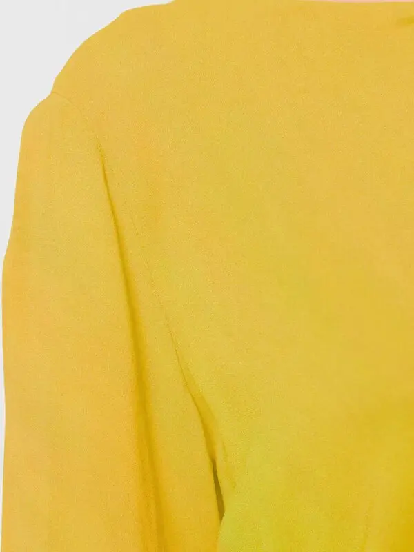 Stella McCartney Split-sleeve Keyhole Blouse